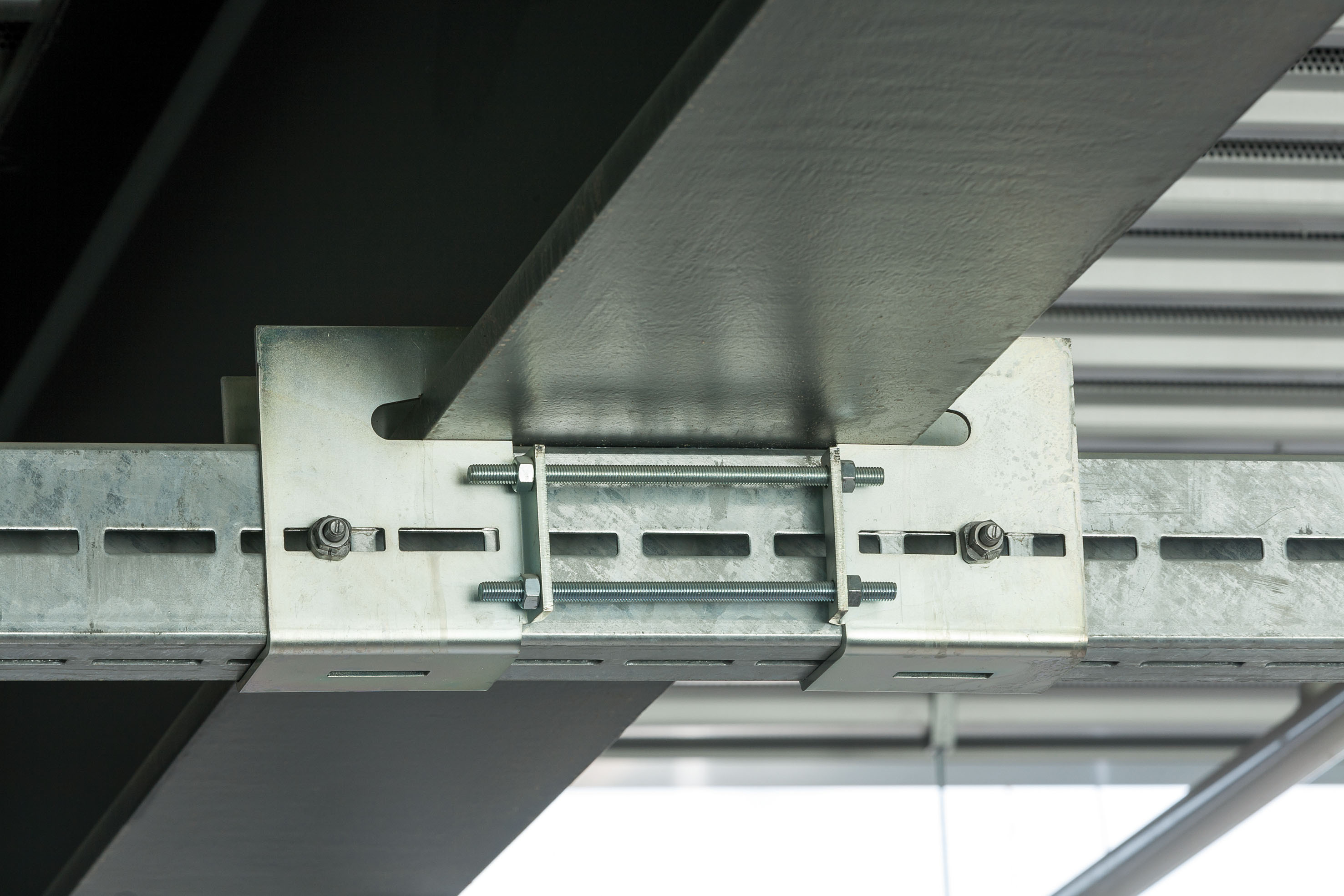 Secure fixing to steel beams