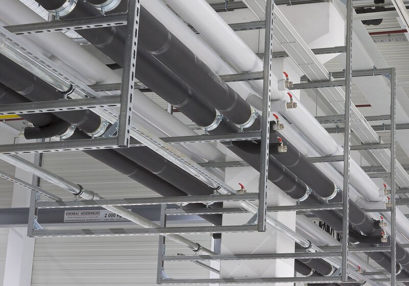 Sichere Befestigung an Stahlträgern